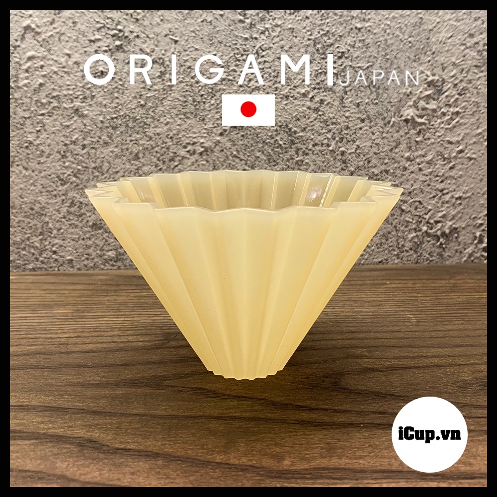 (MADE In JAPAN) ORIGAMI Plastic Coffee Filter Funnel - Beige (Real ...