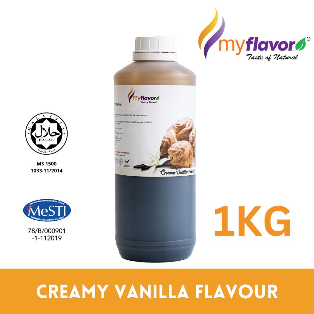 500/1KG CREAMY VANILLA FLAVOUR - FOOD FLAVOUR MyFlavor Halal | Shopee ...