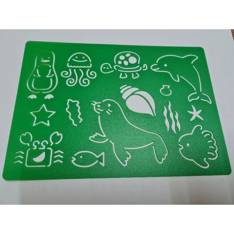 T12. (20designs) DRAWING SOFT TEMPLATE STENCILS RULER FOR KIDS ...