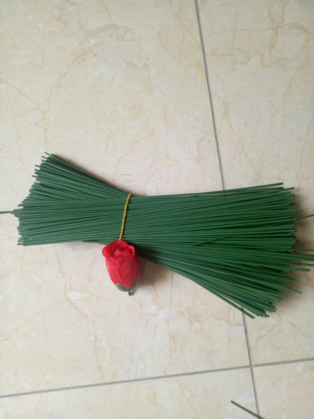 flower rod 30 / 40 cm single rose rod imitation flower made of iron ...