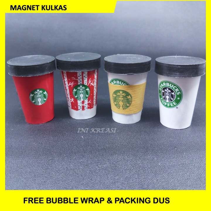 HITAM Starbucks Black CUP Refrigerator Miniature MAGNET | Shopee Malaysia