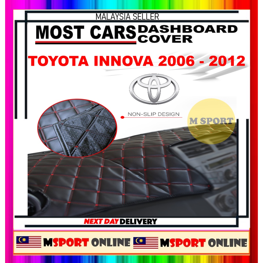 TOYOTA INNOVA 2006 - 2012 DAD GARSON Custom Made Dashboard Cover Mat ...