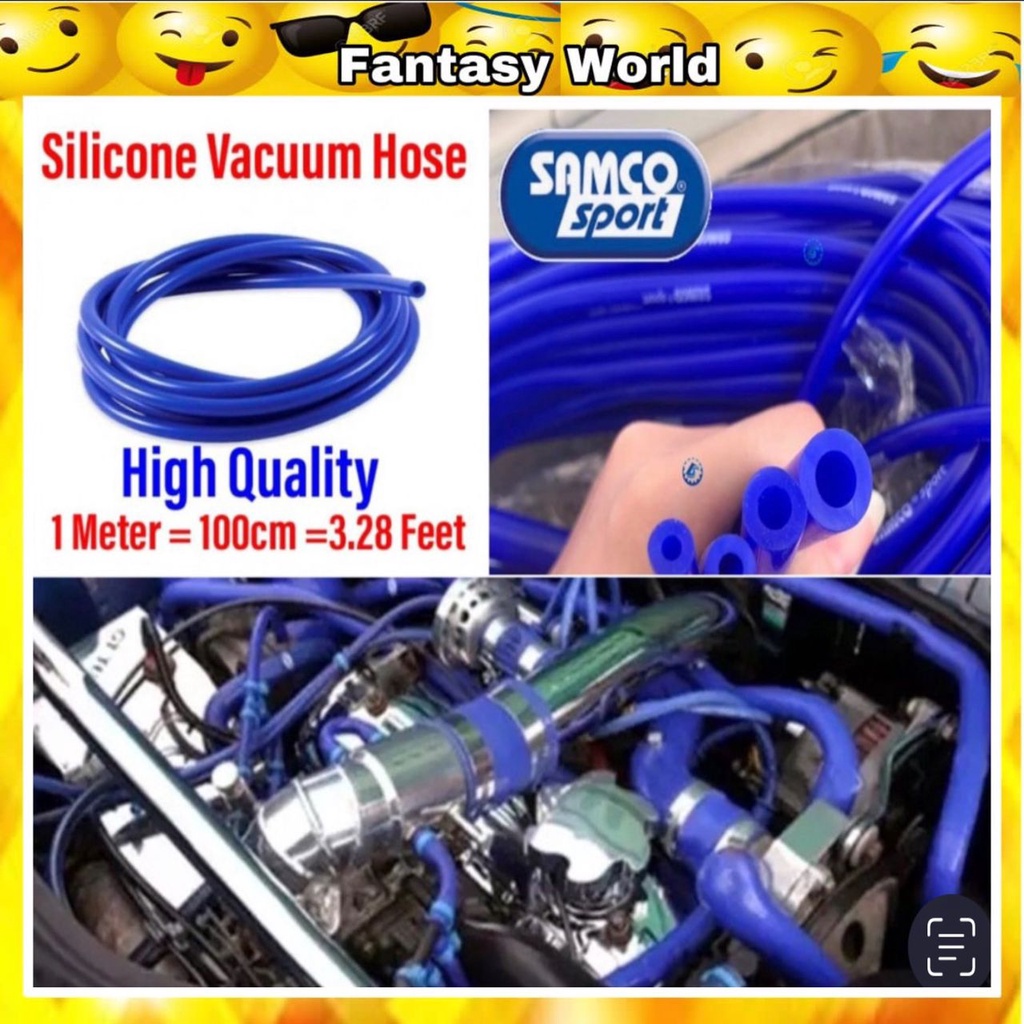 Samco Silicone Vacuum Hose 3mm 4mm 6mm 8mm 10mm (1meter =100cm=3kaki ) | Shopee Malaysia
