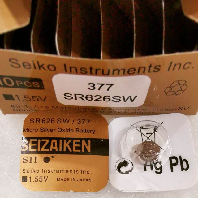 (Ready Stock) Original SEIZAIKEN 377 SR626SW GENUINE MADE IN JAPAN CELL ...