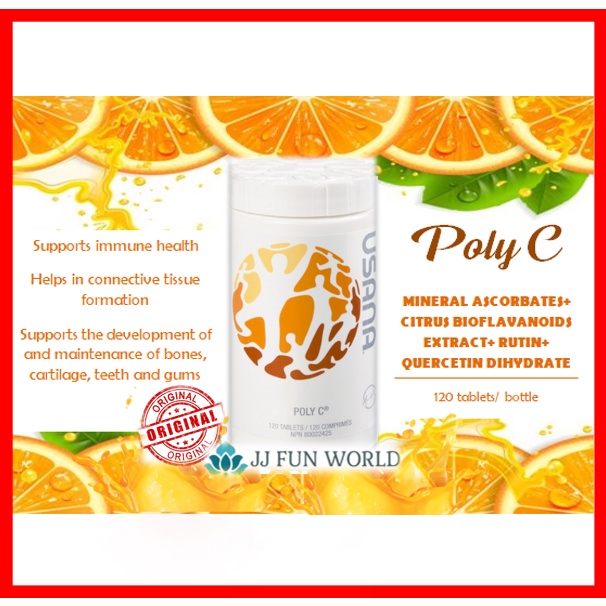 (Halal) USANA POLY C Vitamin C + Bioflavanoids + Rutin + Quercetin ...