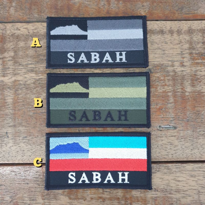 Sabah Tactical Flag embroidery patches (Ready Stock). | Shopee Malaysia