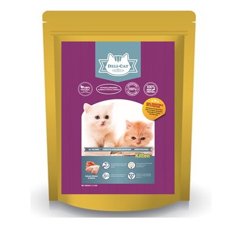 DELI-CAT PREMIUM CAT FOOD (KITTEN) 2.2 LBS - MAKANAN ANAK KUCING DELI ...