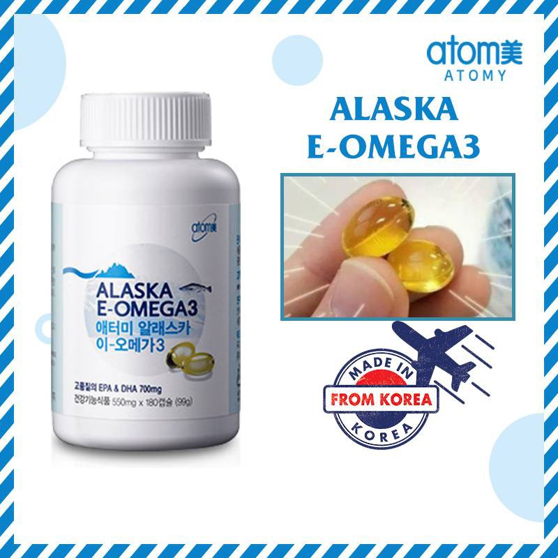 [Atomy] ALASKA E-OMEGA3 (180 Capsules X 550mg) | Shopee Malaysia