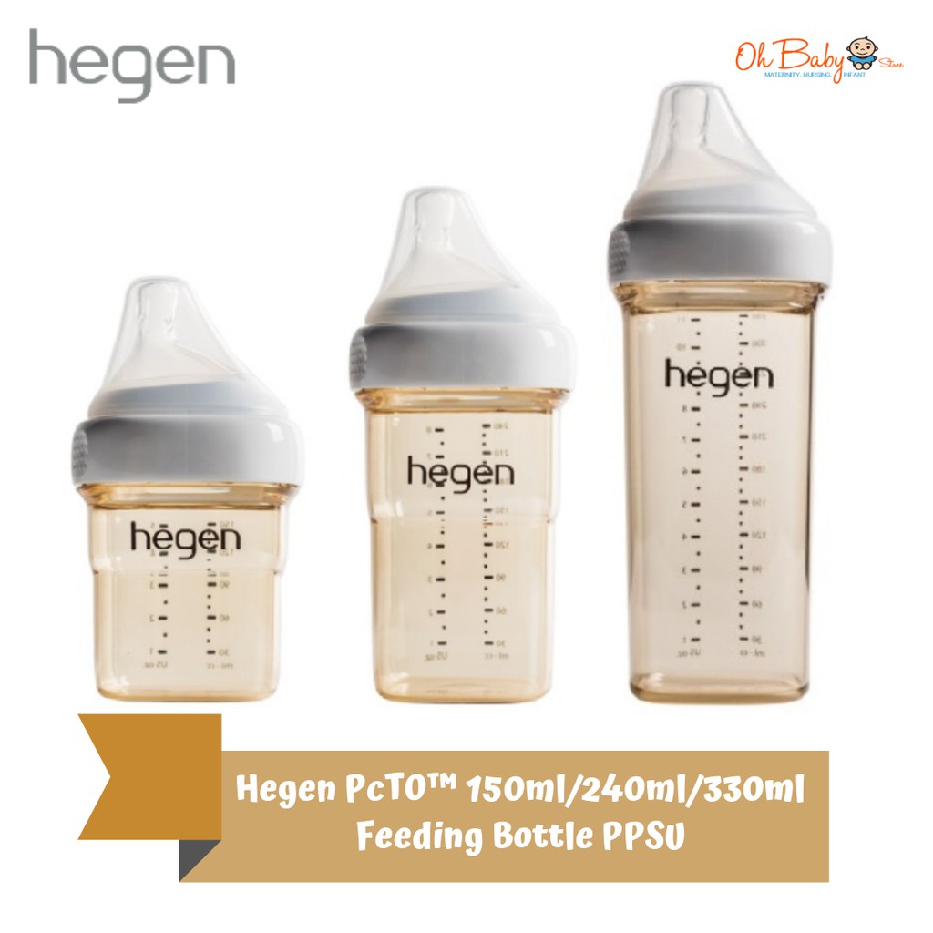 Hegen PCTO Feeding Bottle PPSU (60ml/150ml/240ml/330ml) | Shopee Malaysia
