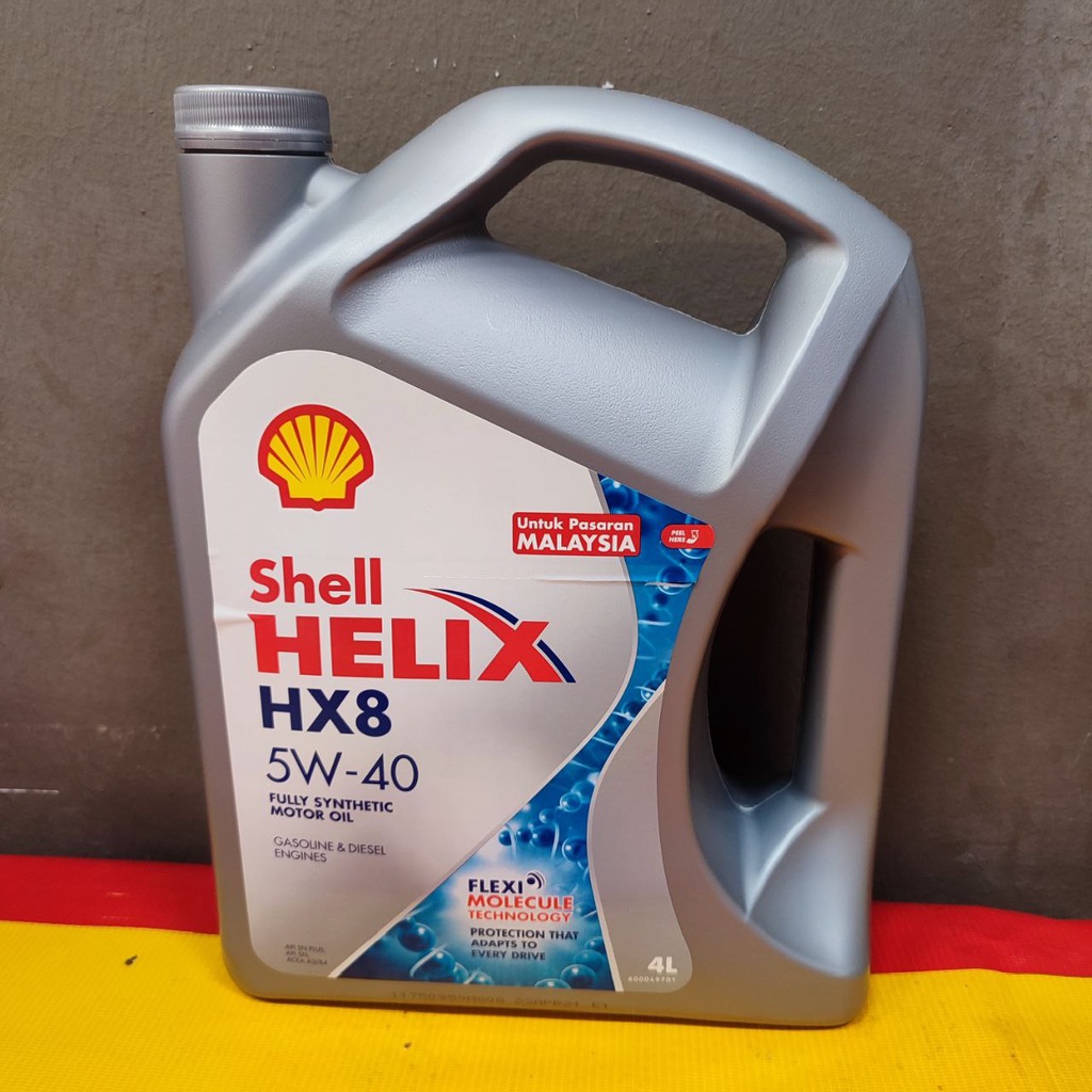 Shell Lubricant Oil (BUY 3 FREE 1) HX8 5W-40 (4L) - Minyak Hitam Kereta ...