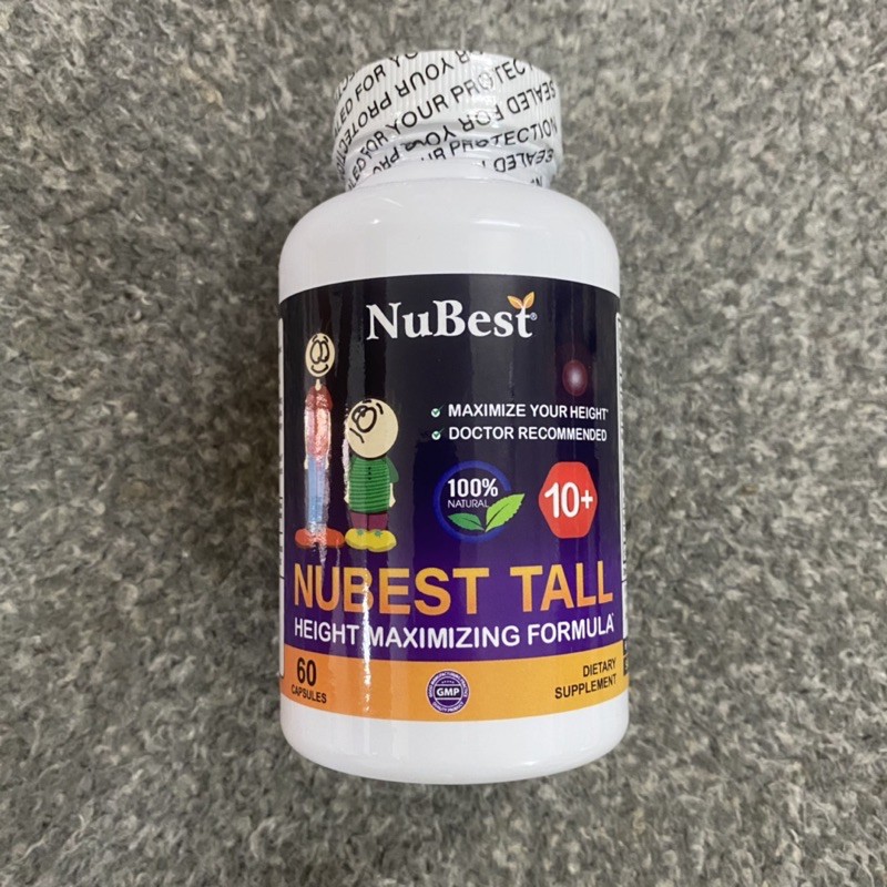 NuBest Tall 10+ Herbal Peak Height Pills - Maximum Natural Height ...
