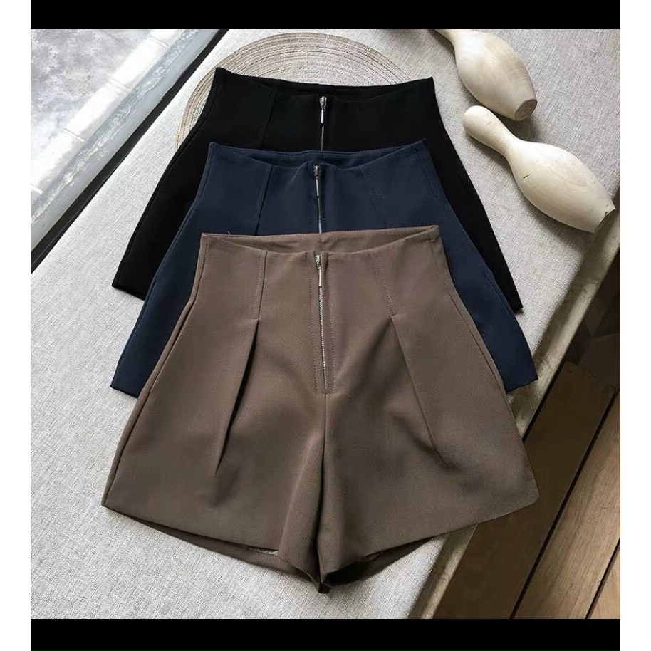 Female sort Pants Front Lock Beautiful Type | Shopee Malaysia