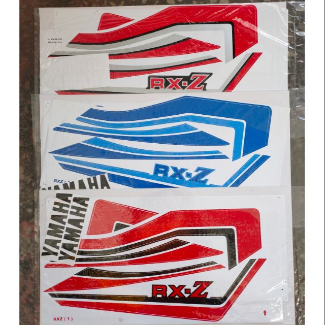 BODY STICKER RXZ ( 1 ) | Shopee Malaysia