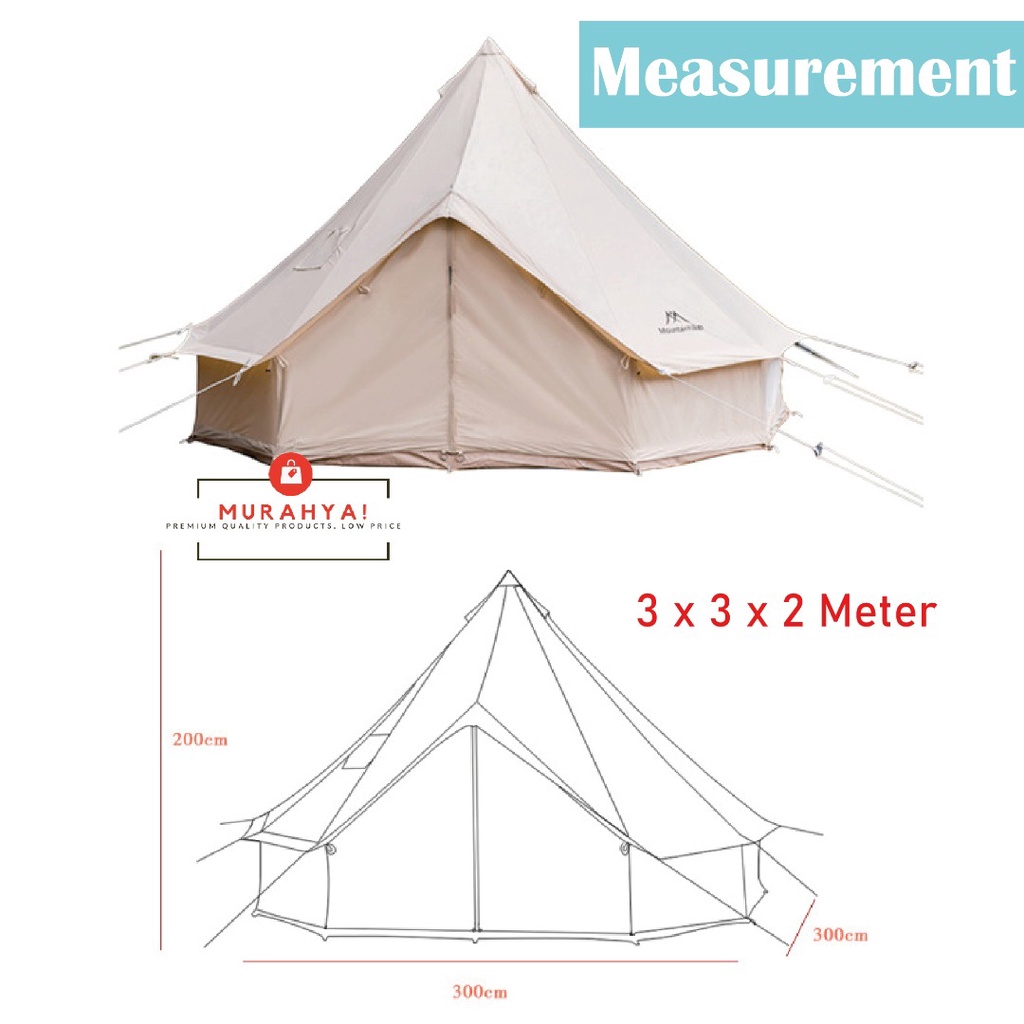 Mountainhiker Yurt tent Pyramid large Khemah camping besar Outdoor ...