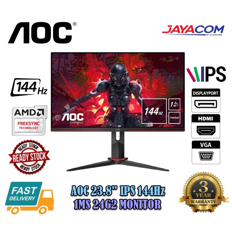 AOC (24") IPS 144Hz 1Ms 24G2 Monitor | Shopee Malaysia