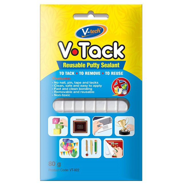 🔥READY STOCK🔥V-Tack Reusable Putty Sealant Adhesive Removable Mounting ...