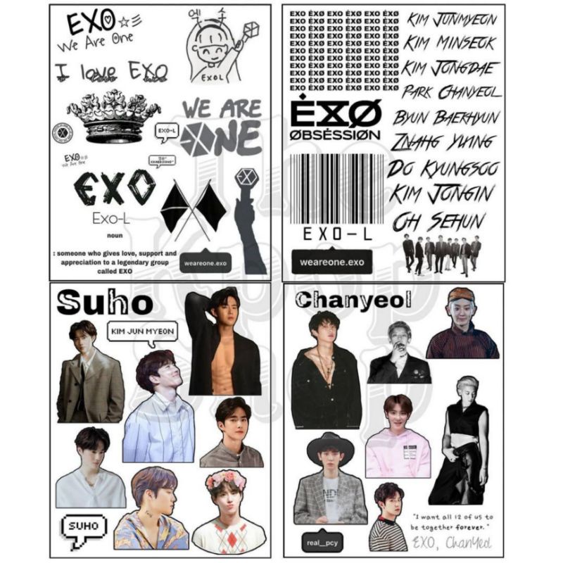 EXO STICKER SET | Shopee Malaysia