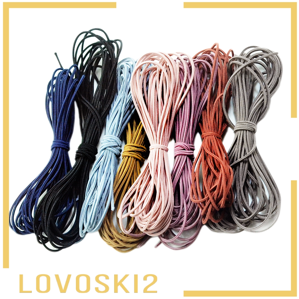 [lovoskiacMY] 7/8Pcs Long Straight High Elastic Rubber Band Hair String ...