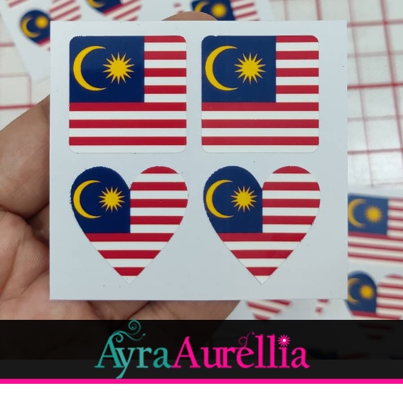WATERPROOF Sticker Pipi Bendera Malaysia | Sticker Merdeka | Shopee ...