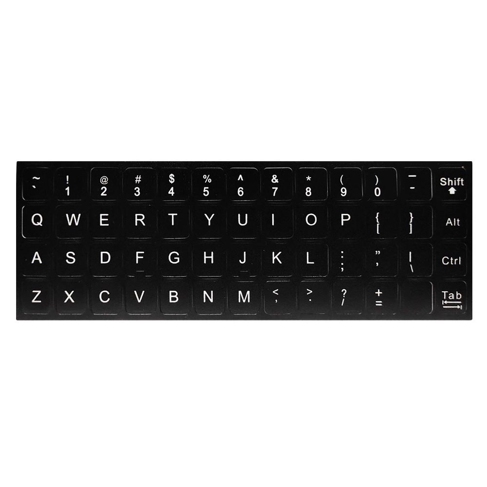Universal UK English Keyboard Replacement Stickers Compatible For ...