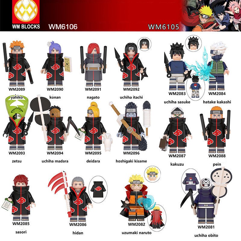 Minifigures Naruto Uchiha Obito Fake Rings - Uzumaki Naruto - Uchiha ...