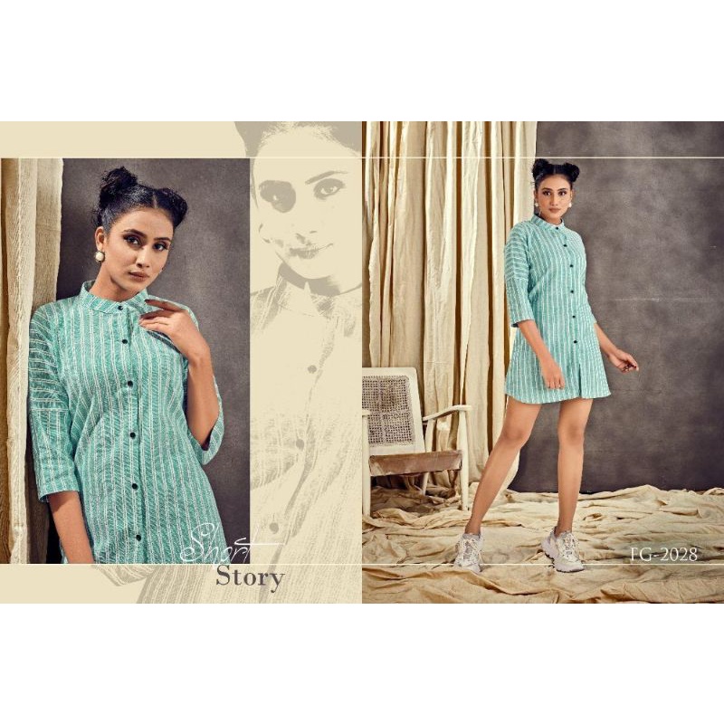 Indian Designer Readymade Printed Short kurti(Ready Stock) | Shopee ...