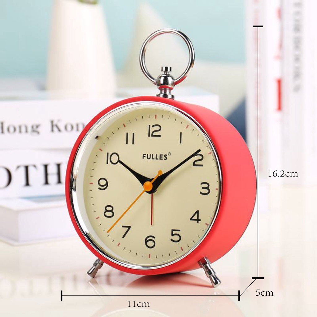 Muji Style Alarm Clock Silent Wall Clock Small Round Table Clock ...