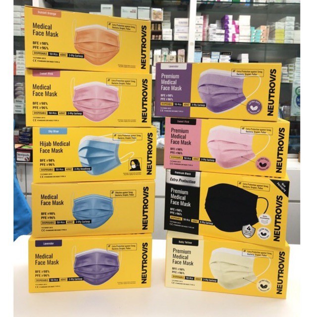 Neutrovis Medical Face Mask 3ply/4ply ( earloop/headloop ) | Shopee ...