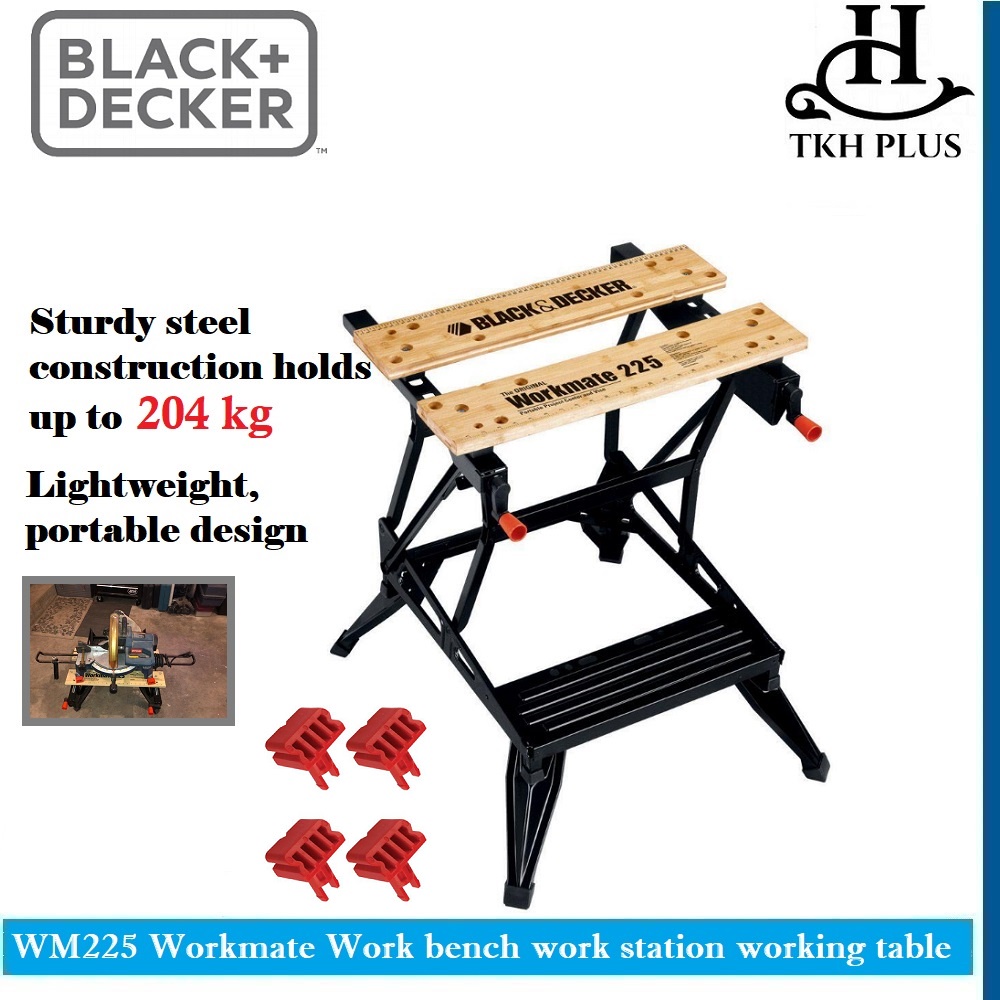 BLACK & DECKER WM225-JPR Portable Work Bench / Workmate | Shopee Malaysia