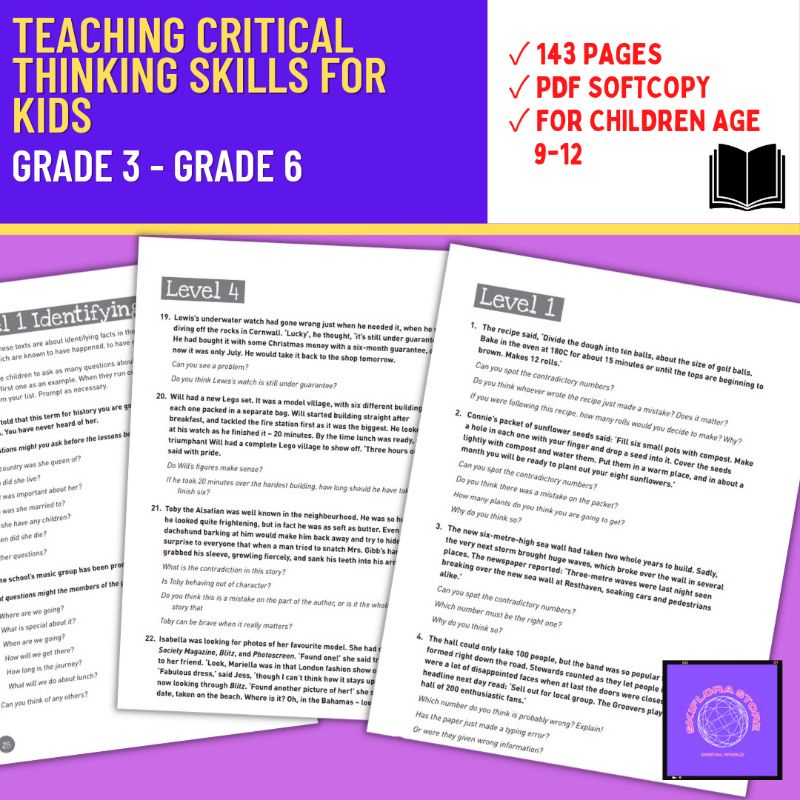[SS08] Teaching Children Critical Thinking | Children Book | Learning ...