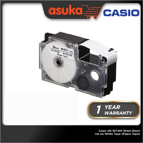 [ORIGINAL] Casio XR-18 18mm EZ-label Tape Cartridge / Optional XR-18X1 XR-18WE1 XR-18YW1 XR ...