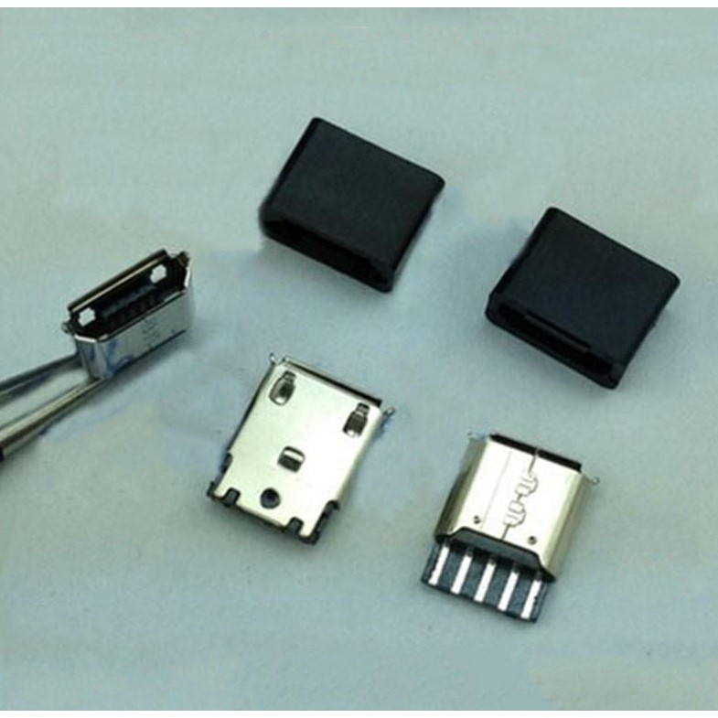 Micro USB Female Socket 5 Pin Connector + USB Cover Cover | Shopee Malaysia