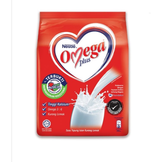 Nestle Omega Plus Milk Powder (1kg/600G)stock baharu 💯 HALAL ...
