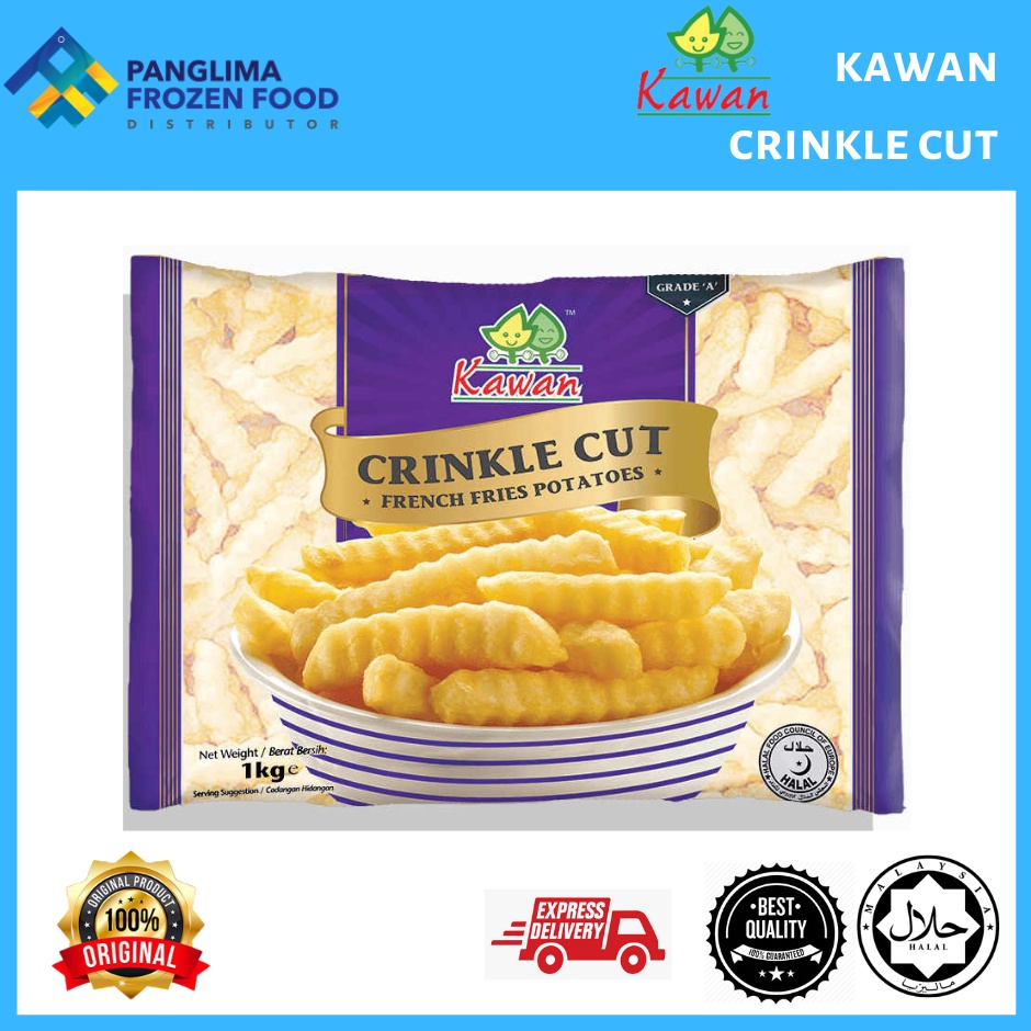 KAWAN CRINKLE CUT 1KG HALAL | Shopee Malaysia