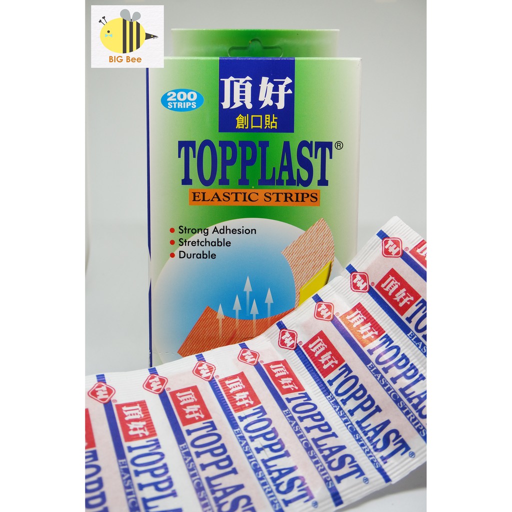 Topplast Elastic Strips Plaster Luka Berubat (First Aid Strips) 10 ...