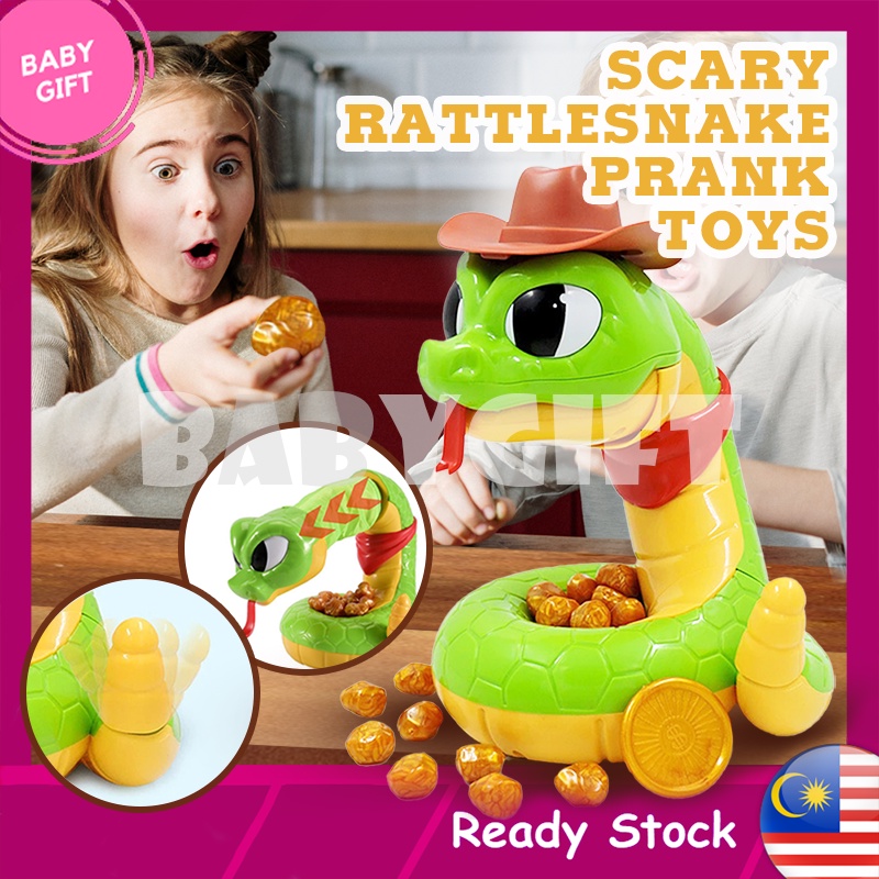 Rattlesnake Jake The Prank Snake Mike Electric Scary Tricky Toy Fun ...