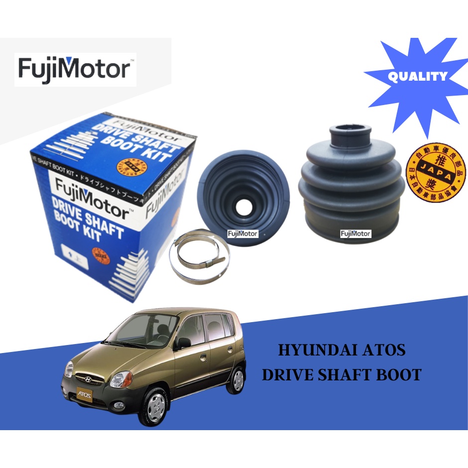 Fujimotor hyundai atos/ kia rio drive shaft boots outer cv boots cover ...