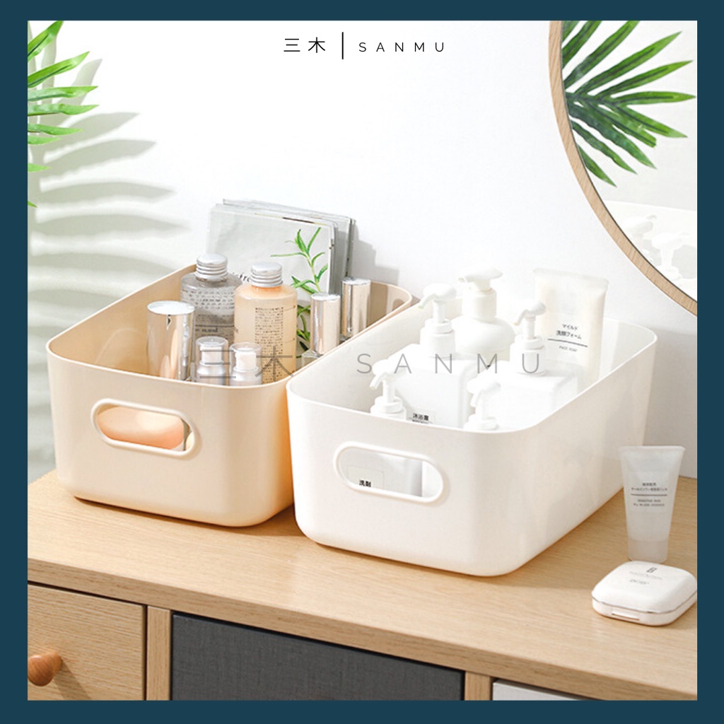 SANMU Multiple Function Toilet Bathroom Cosmetics Kitchen Tabletop Snack Storage Box Plastic ...