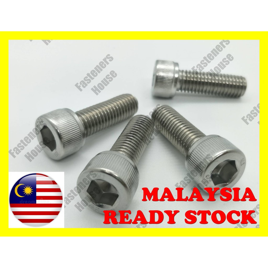 M8 Socket Head Cap Screws Stainless Steel 304 DIN912 A2 Elenkey Skru ...