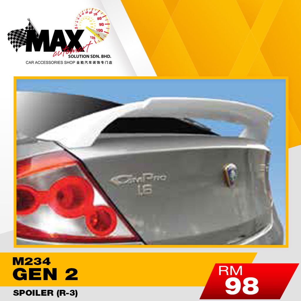 PROTON GEN 2 M234 R3 SPOILER | Shopee Malaysia
