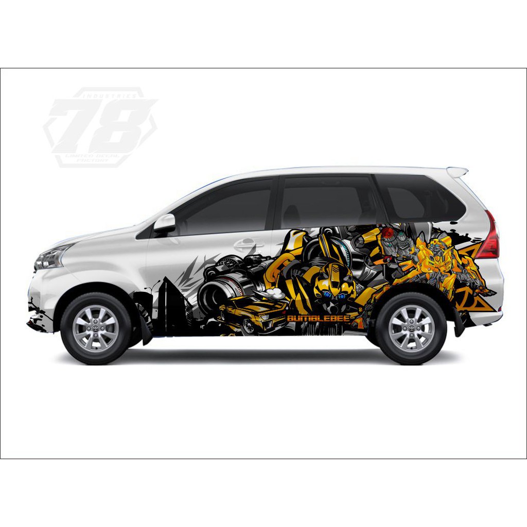 Toyota Avanza bumblebee striping decal sticker code 002 | Shopee Malaysia