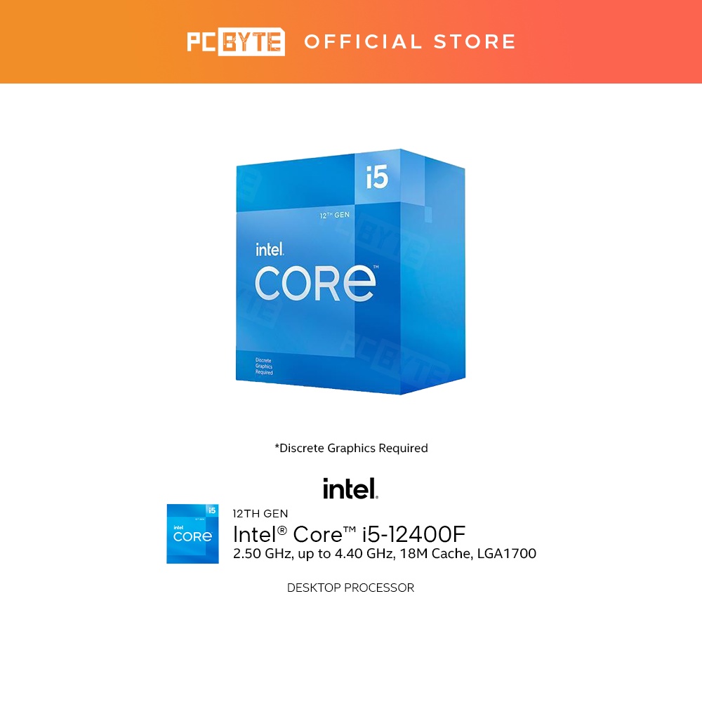 Intel Core i5 12400F 6 Cores/12 Threads 2.5/4.4GHz LGA1700 CPU ...