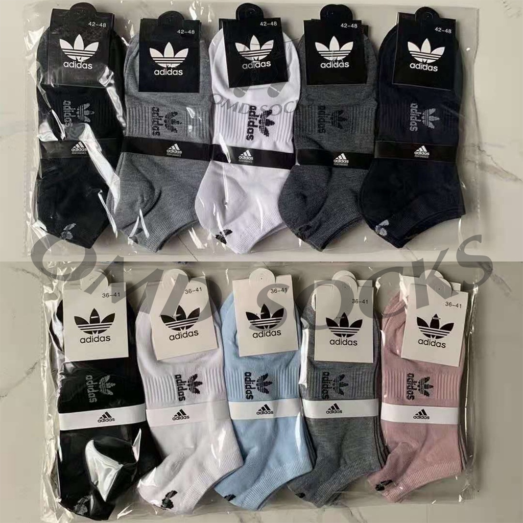 Stokin Adidas Flower Pendek Sport OOTD Socks Men Women Lelaki Perempuan ...