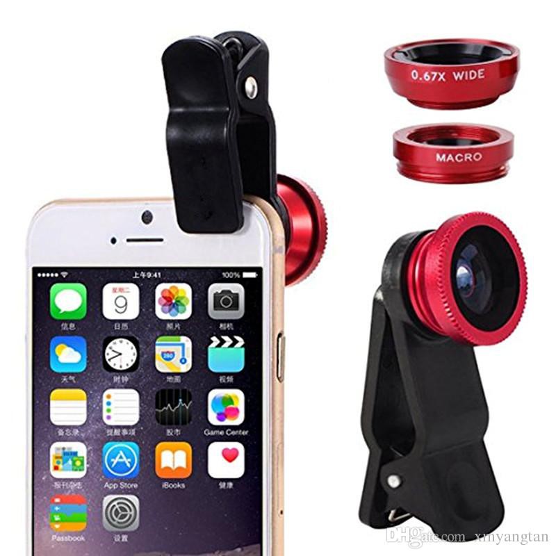 3in1 Fish Eye Macro Wide Angle Phone Camera | Shopee Malaysia