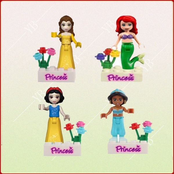 Mermaid Toy Cinderella Assembled Building Blocks toys Compatible with ...