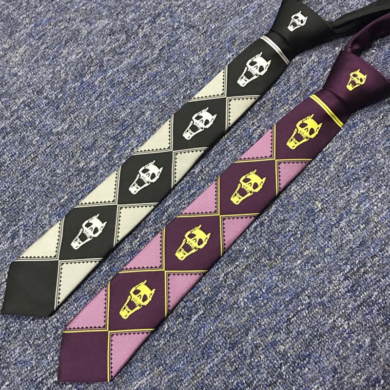 JoJo's Bizarre Adventure KILLER QUEEN Kira Yoshikage Cosplay Silk Skull ...
