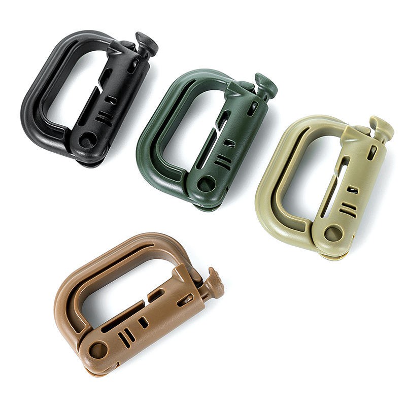 CNEDC Backpack Shackle Carabiner Hook ABS Plastic Snap D-Ring Clip ...