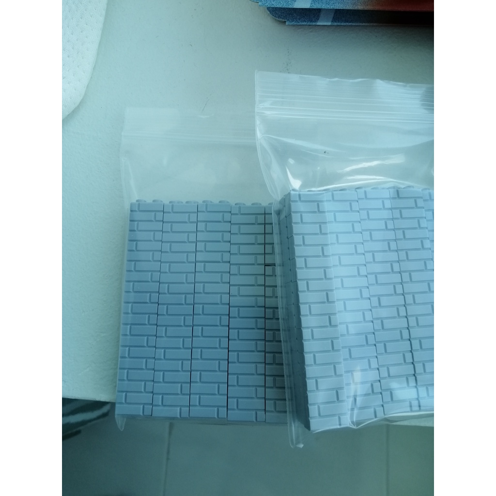 New Lego 1x2 Masonry Light Bluish Grey Brick (sell by lot of 10 pieces ...