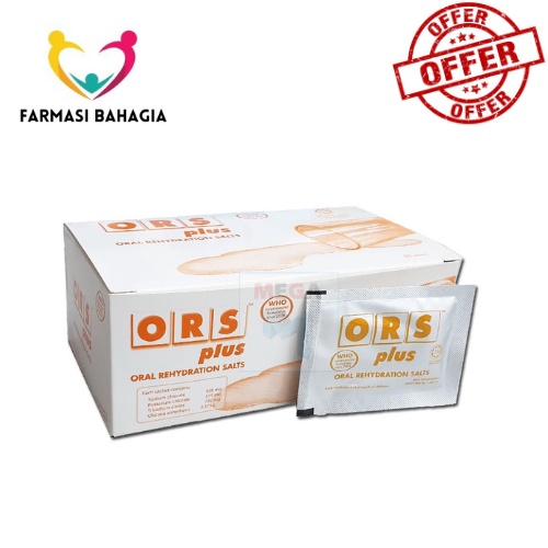 ORS PLUS ORAL REHYDRATION SALTS ORANGE 50'S | Shopee Malaysia