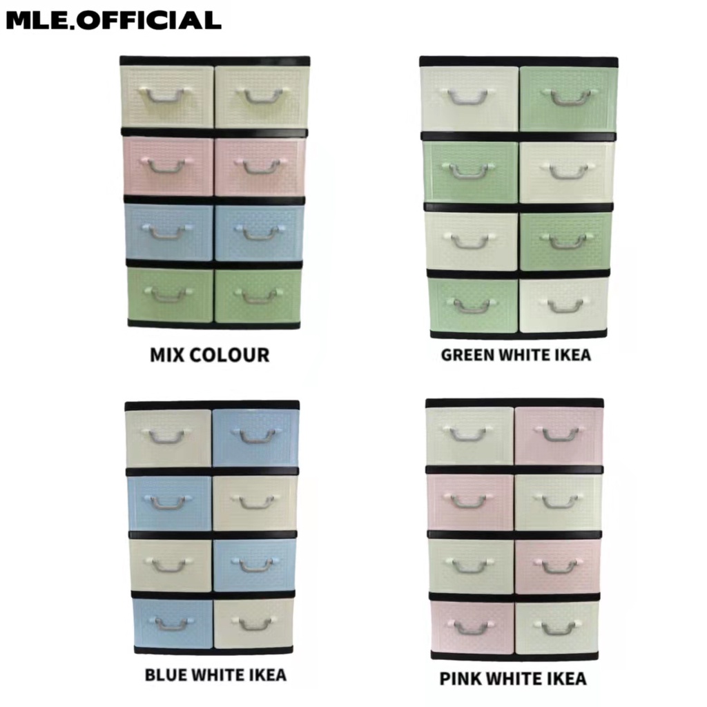 Century ECB9240 4 Tier Drawer Big Storage Drawer New Color *Ready Stock ...